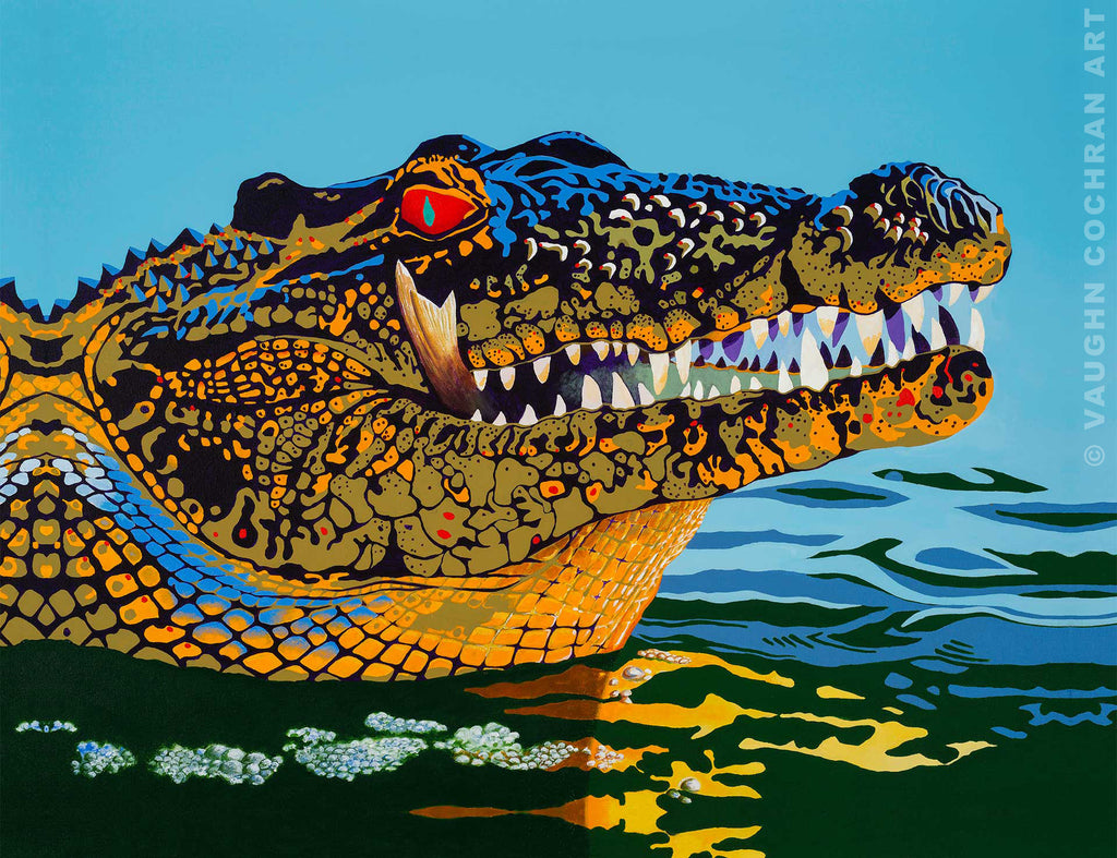 Cuban Crocodile Original SOLD Prints on canvas or paper available ...