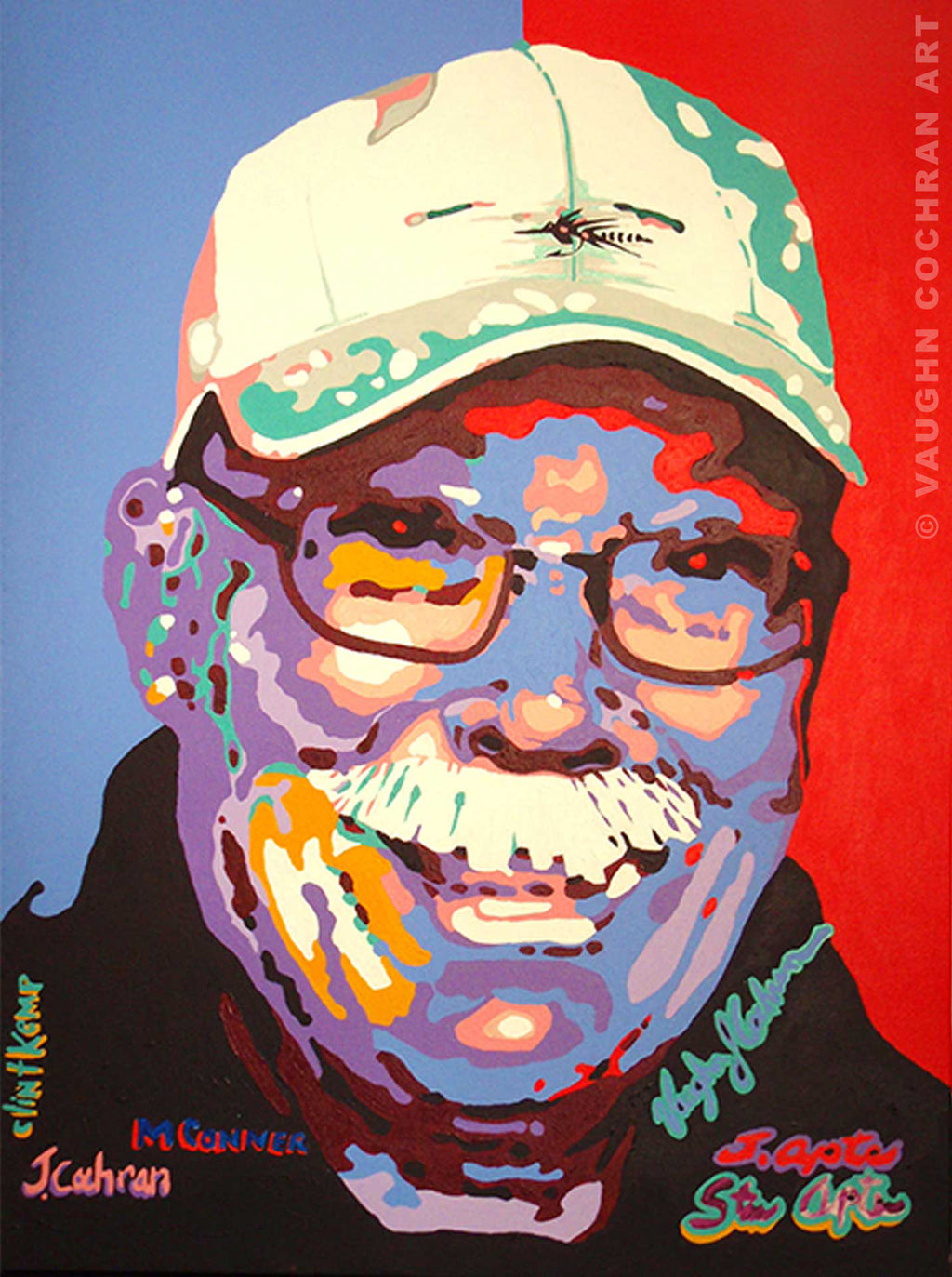 Portrait of Stu Apte Poster – Vaughn Cochran Art